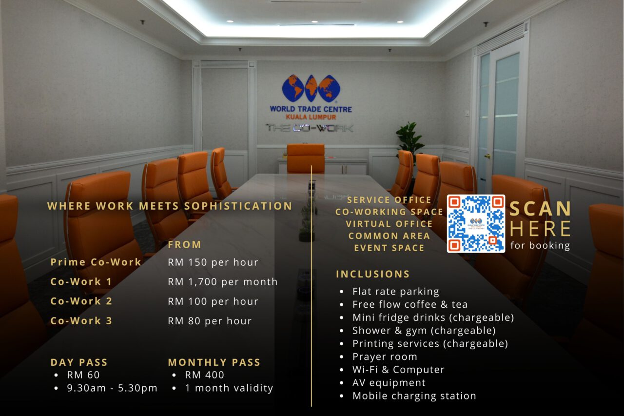 The Premier Coworking Space at World Trade Centre Kuala Lumpur